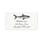 Shark tooth return address stickers | Zazzle.com