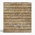 Vintage Sheet Music 3 Ring Binder | Zazzle