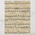 Vintage Sheet Music Notes Scrapbook Paper | Zazzle