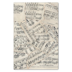 Vintage Sheet Music Paper Collage | Zazzle