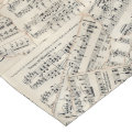 Vintage Sheet Music Paper Collage Short Table Runner | Zazzle