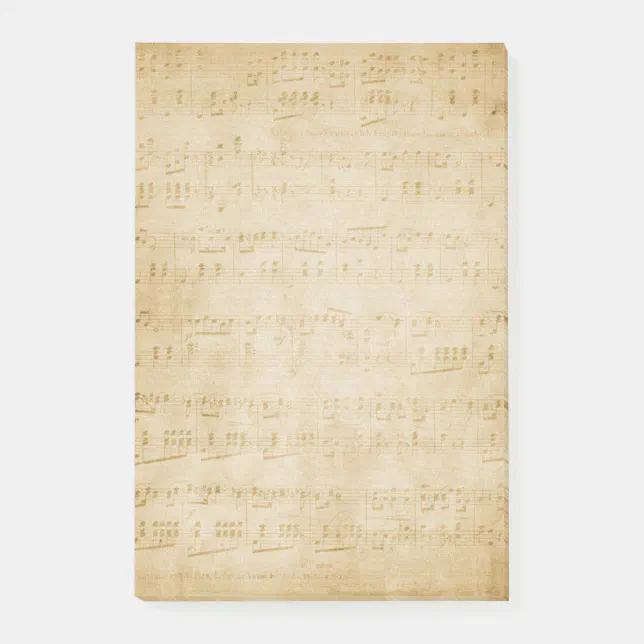 Vintage Sheet Music Post-it Notes | Zazzle