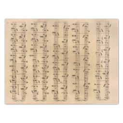 Vintage Sheet Music Song Aged Paper Decoupage | Zazzle