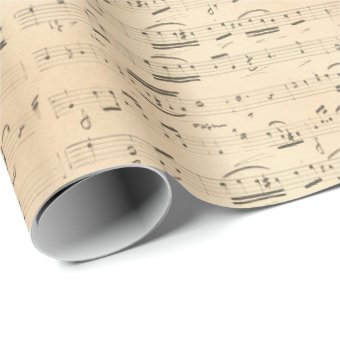 Vintage Sheet Music Wrapping Paper | Zazzle