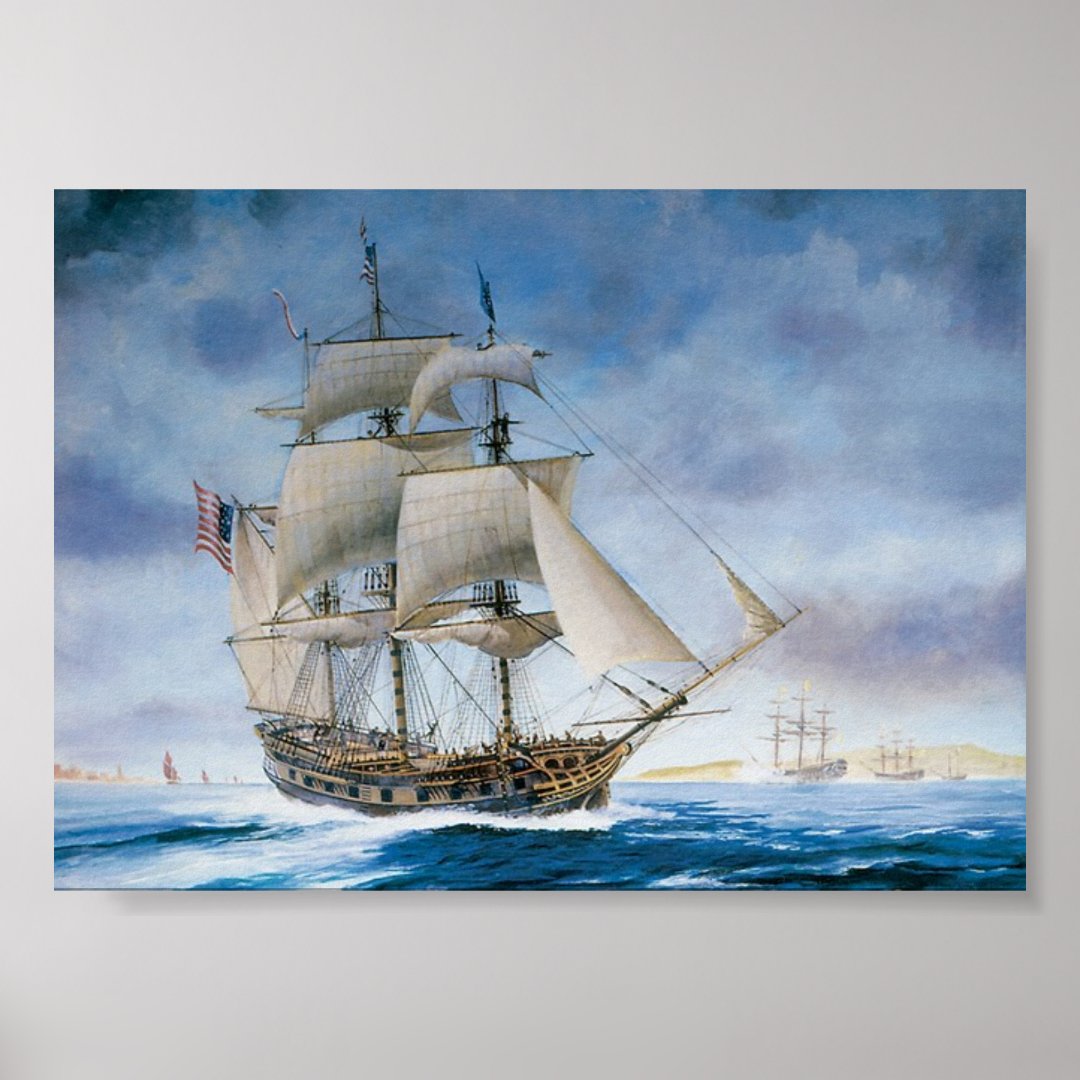 Vintage Ship Poster | Zazzle