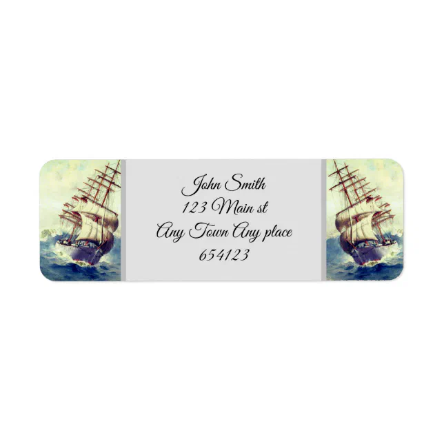 Vintage Ships Label | Zazzle