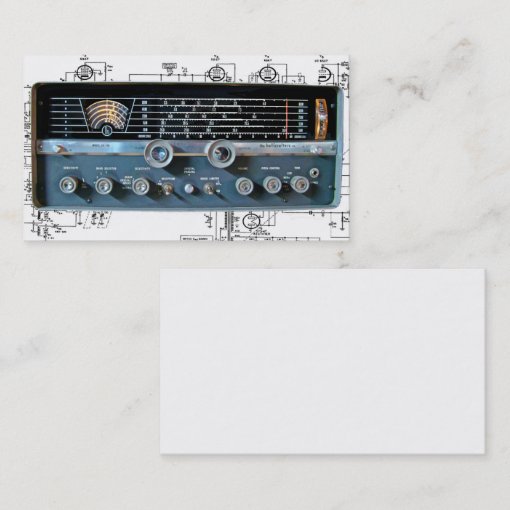 Vintage Short Wave Radio Business Cards | Zazzle