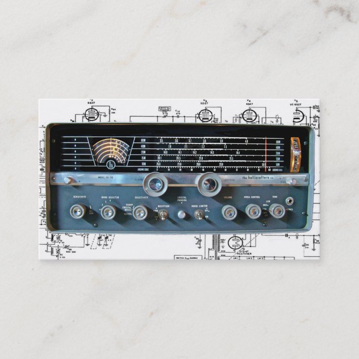 Vintage Short Wave Radio Business Cards | Zazzle