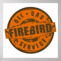 Vintage Sign Firebird Poster | Zazzle