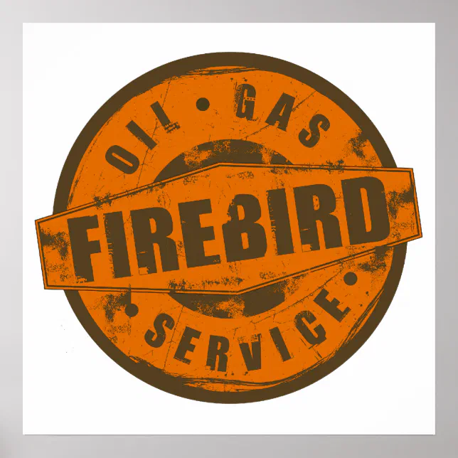 Vintage Sign Firebird Poster | Zazzle