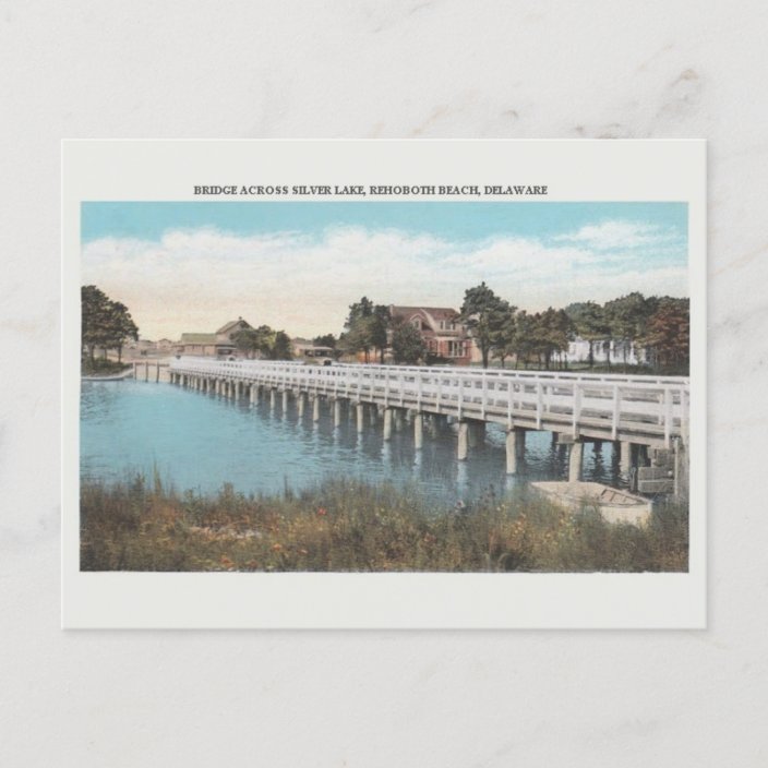 Vintage Silver Lake Bridge Rehoboth Beach Postcard | Zazzle.com