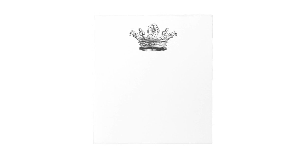 Vintage Simple Crown...notepad Notepad | Zazzle