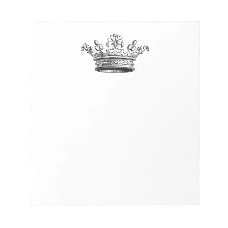 Vintage Simple Crown...notepad Notepad | Zazzle