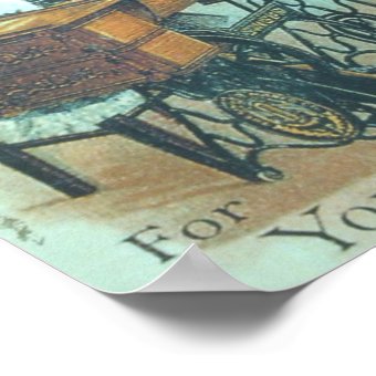 Vintage Singer Sewing Machine Poster | Zazzle