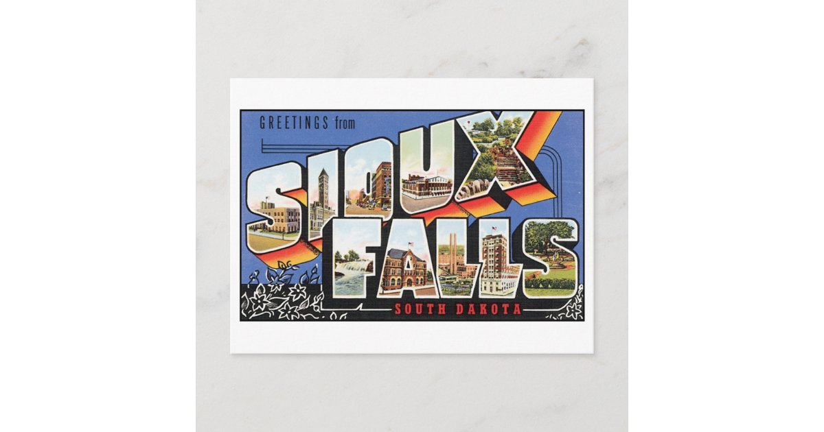 Vintage Sioux Falls, SD Postcard | Zazzle