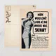 Vintage Skinny Girl Advertisement Postcard | Zazzle