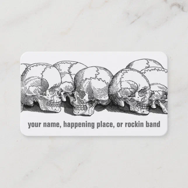 Vintage Skulls Business Card | Zazzle