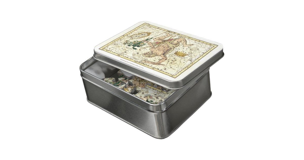 Vintage Sky Map Constellation of Hercules Jigsaw Puzzle | Zazzle