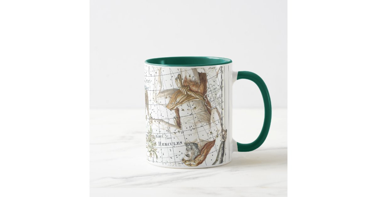 Vintage Sky Map Constellation of Hercules Mug | Zazzle