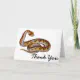 Vintage Snake Illustration Thank You Card | Zazzle