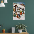 Vintage Snow Bunnies Poster | Zazzle
