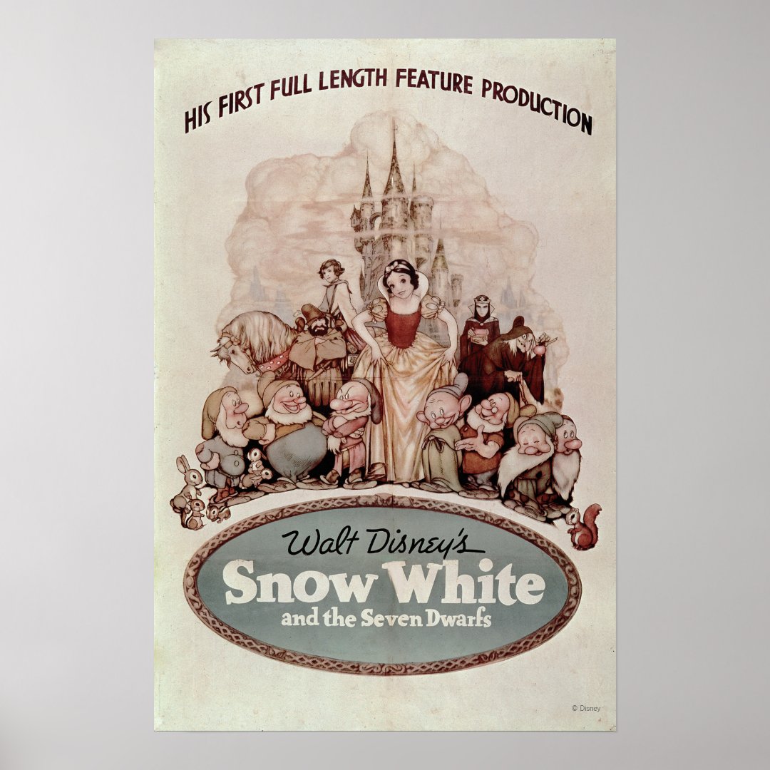 Vintage Snow White Poster | Zazzle