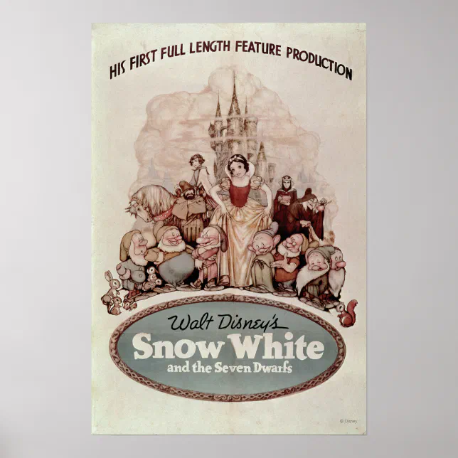 Vintage Snow White Poster | Zazzle