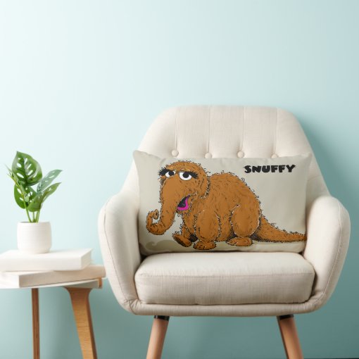 Vintage Snuffleupagus Lumbar Pillow | Zazzle