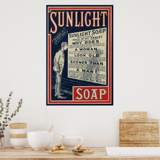 Vintage Soap Advertisement Poster | Zazzle