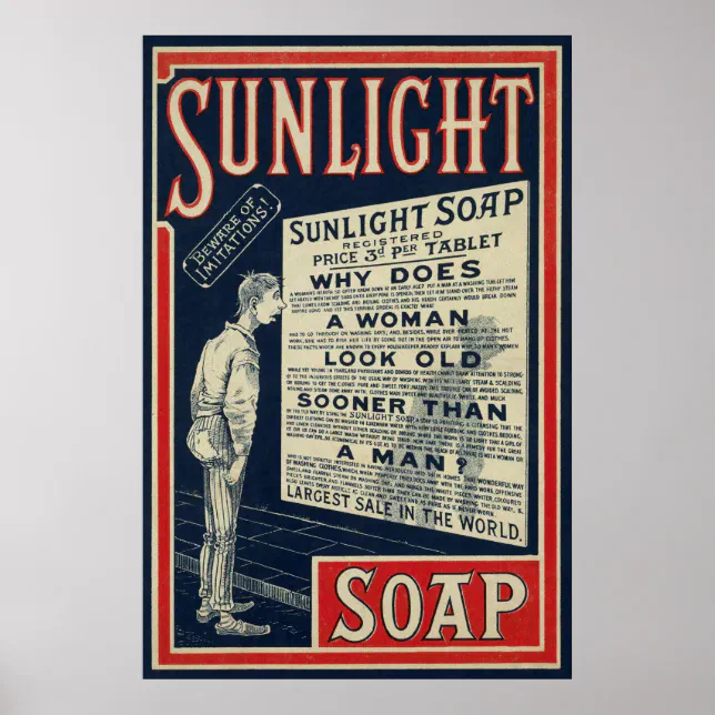 Vintage Soap Advertisement Poster | Zazzle