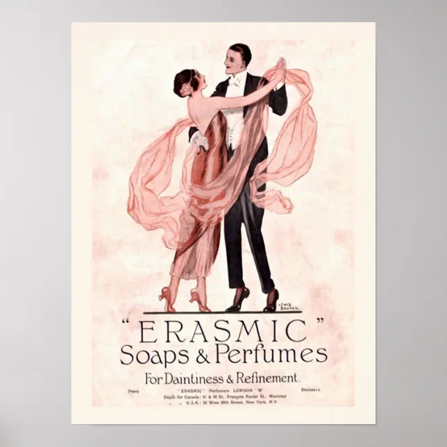 Vintage Soap and Perfume Poster | Zazzle