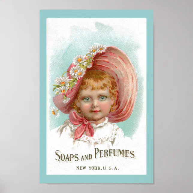 Vintage Soaps and Perfumes Advertisement Poster | Zazzle