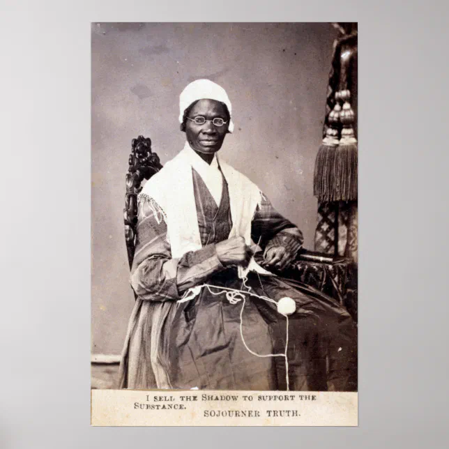 Vintage Sojourner Truth Portrait Poster | Zazzle