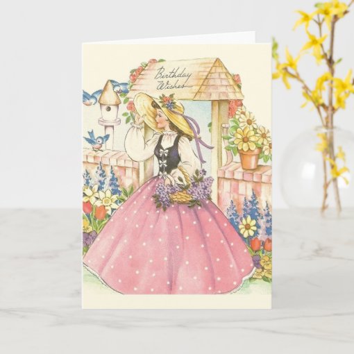 Vintage Southern Belle Birthday Card | Zazzle