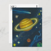 Vintage Space Postcard | Zazzle