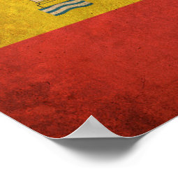 Vintage Spain Flag Poster | Zazzle