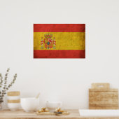 Vintage Spain Flag Poster | Zazzle