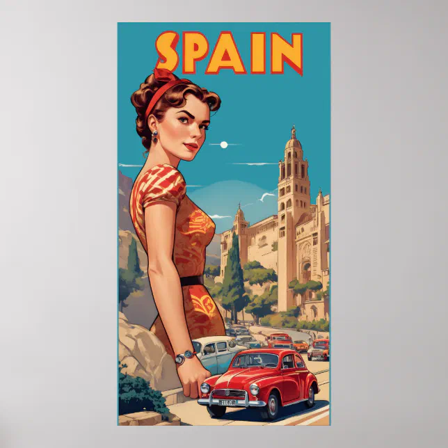 Vintage Spain Poster | Zazzle