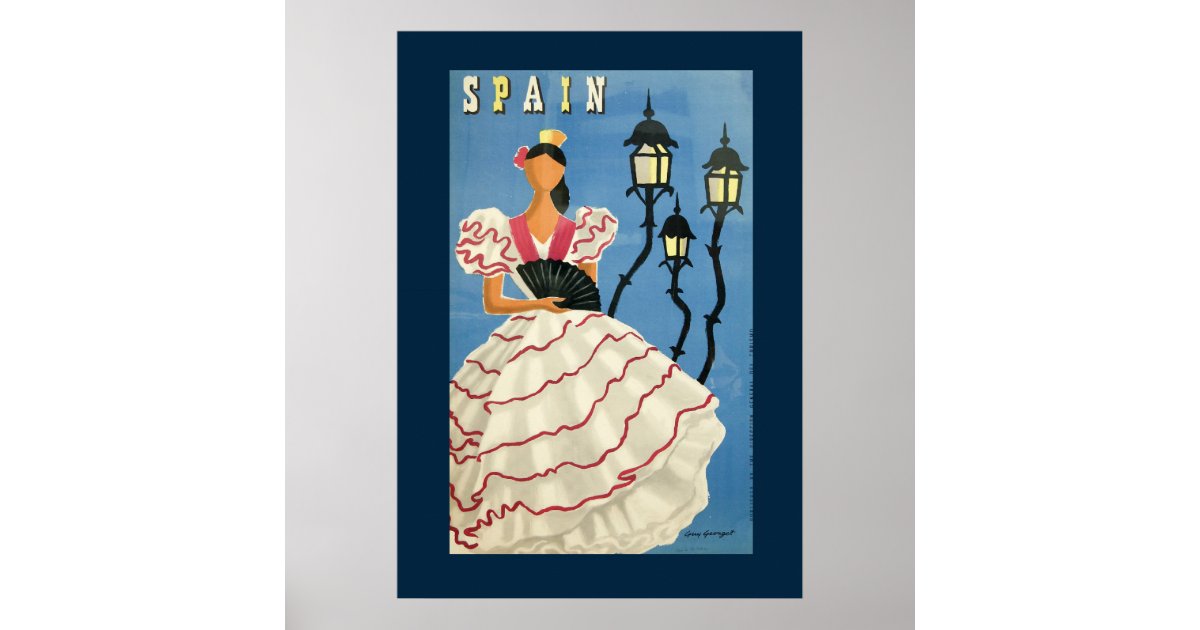 Vintage Spanish Dancer Poster | Zazzle