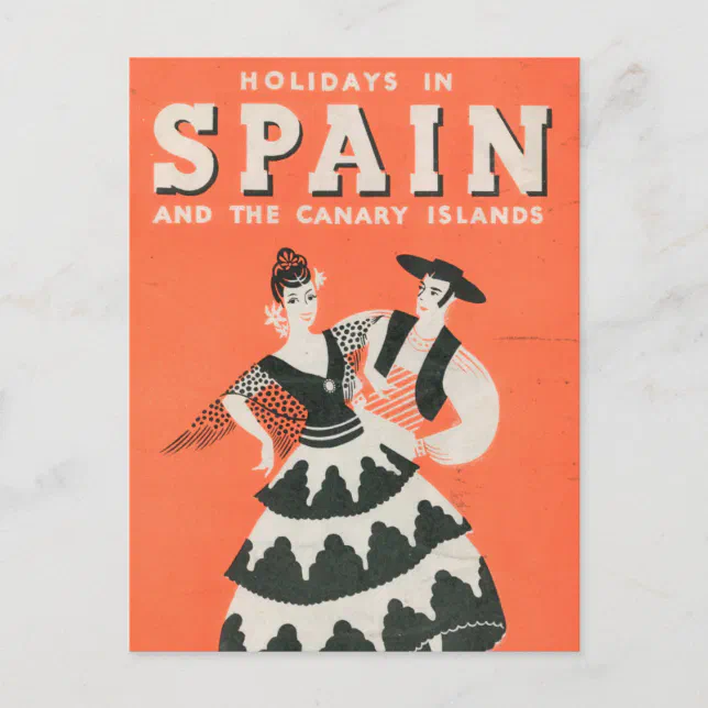 Vintage Spanish Travel Postcard | Zazzle