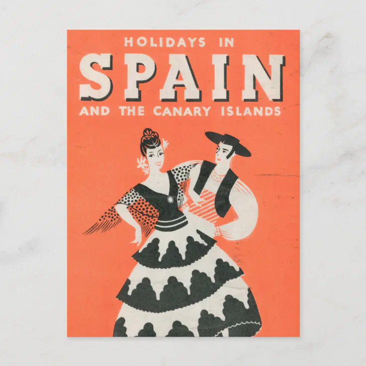 Vintage Spanish Travel Postcard | Zazzle