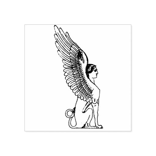 Vintage Sphinx illustration Rubber Stamp | Zazzle