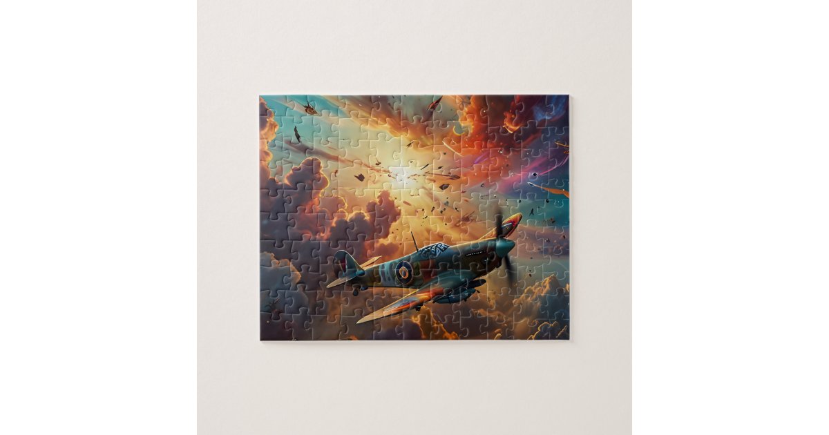 Vintage Spitfire Puzzle: Piece Together History Jigsaw Puzzle | Zazzle