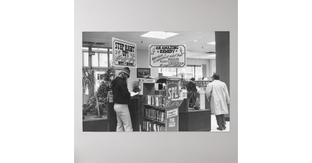 Vintage Spokane Public Library Poster | Zazzle