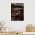 Vintage Sports Fans in a Baseball Stadium Poster | Zazzle