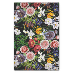 Vintage Spring Flower Pattern Tissue Paper | Zazzle