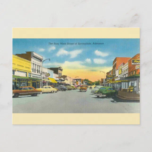 Vintage Springdale Arkansas Postcard | Zazzle