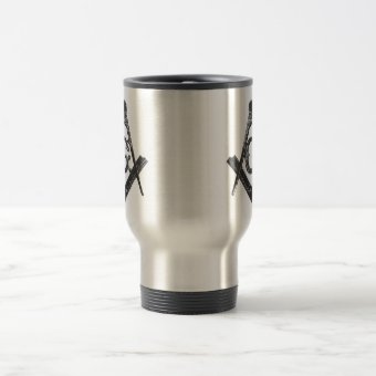 Vintage Square & Compasses Commuter Mug | Zazzle
