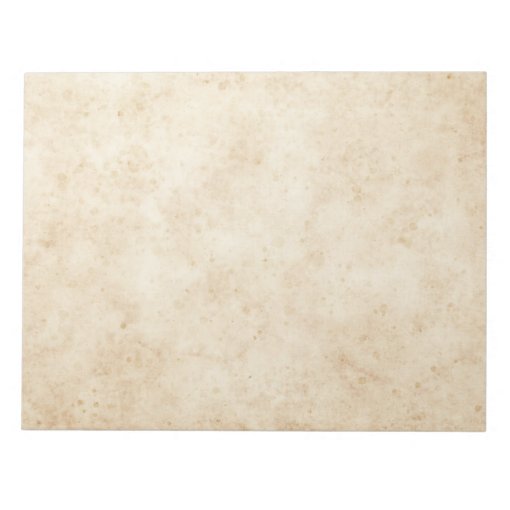 Vintage stained old parchment paper look notepad | Zazzle