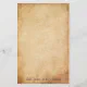 Vintage Stained Stationary Paper 2 | Zazzle